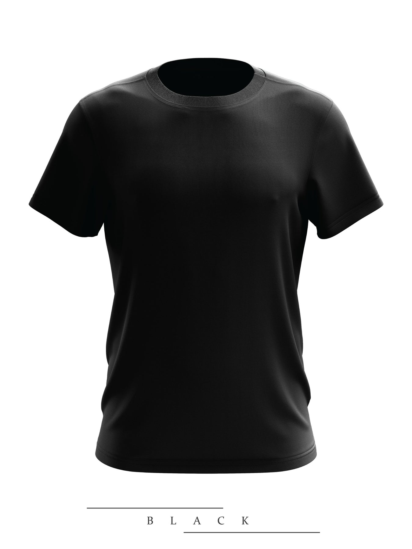 888.CO MICROFIBER EYELET T-SHIRT BLACK